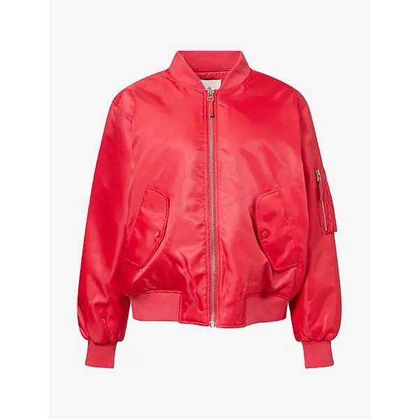 ANINE BING Leon Woven Bomber Jacket
