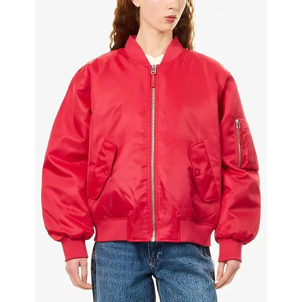 ANINE BING Leon Woven Bomber Jacket