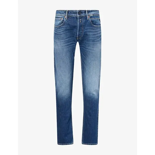 REPLAY Willbi Slim-fit Cotton Denim Jeans - Dark Blue