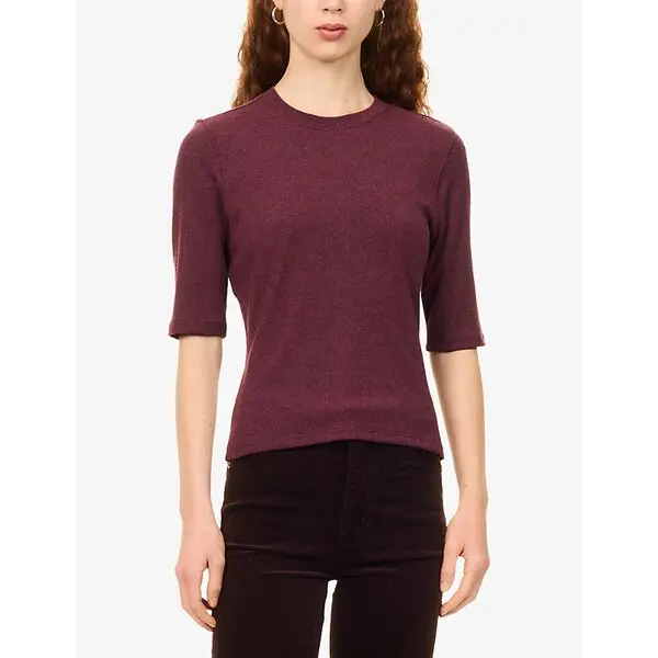 FRAME The Rib Crew Modal-jersey T-shirt