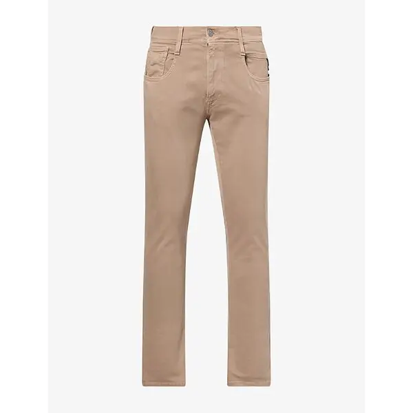 REPLAY Anbass Slim-fit Cotton-blend Denim Jeans