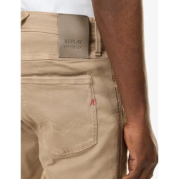 REPLAY Anbass Slim-fit Cotton-blend Denim Jeans
