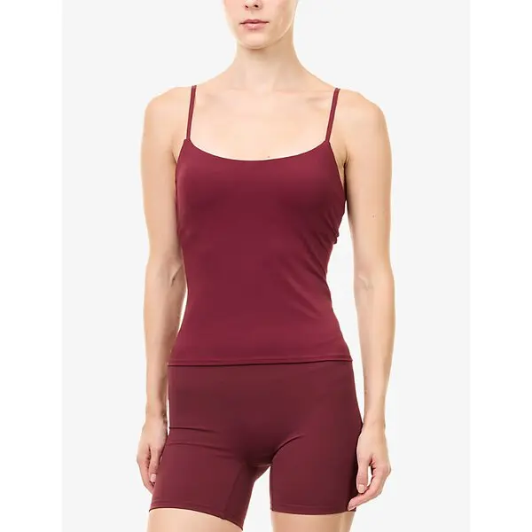 ADANOLA Logo-print Stretch-jersey Tank Top
