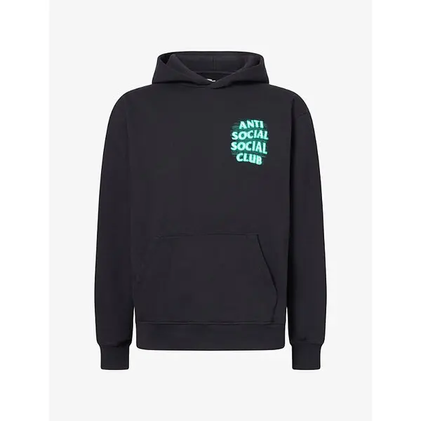ANTI SOCIAL SOCIAL CLUB Glow In The Dark Cotton-jersey Hoody - Black