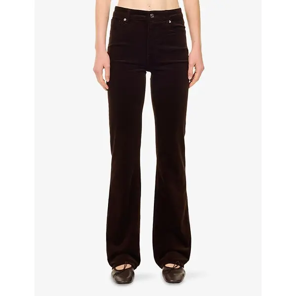 FRAME The Corduroy Reboot Flared Stretch-cotton Trousers