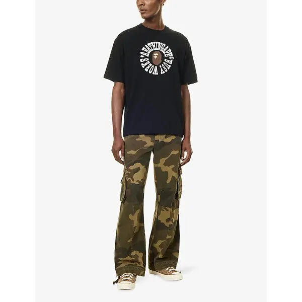 A BATHING APE Busy Works Logo-print Cotton T-shirt
