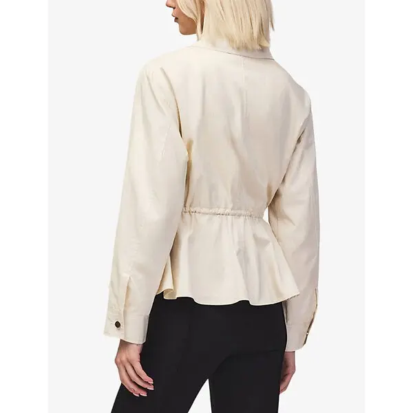 RO&ZO Drawstring Water-resistant Cotton-nylon Jacket