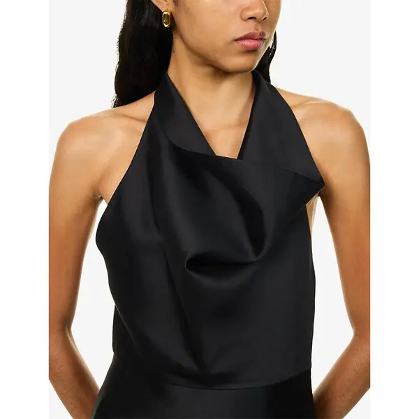 Camilla And Marc Sona Halterneck Wool-and-silk Top