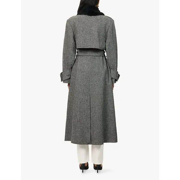 Camilla And Marc Cinder Belted Wool-blend Coat