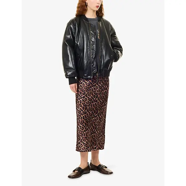 ANINE BING Leon Woven Bomber Jacket
