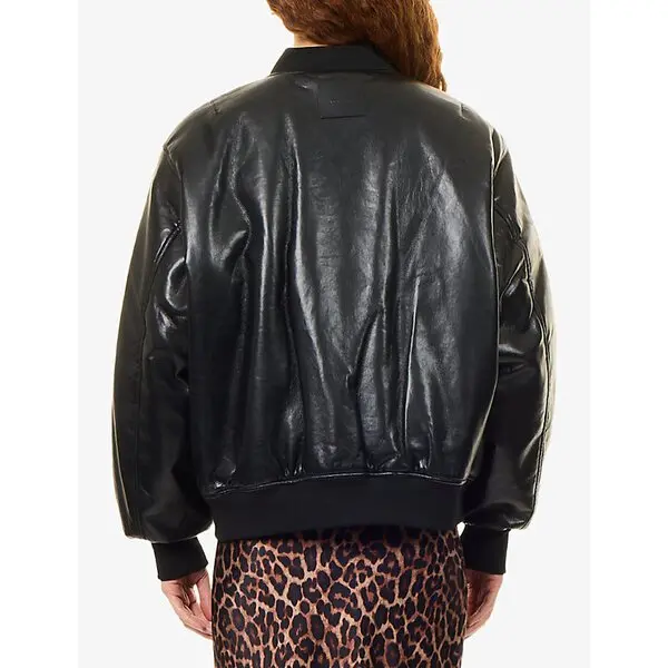 ANINE BING Leon Woven Bomber Jacket