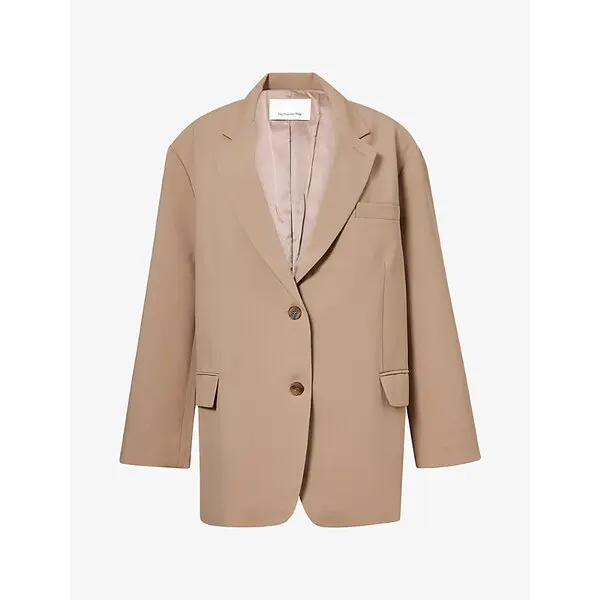 THE FRANKIE SHOP Bea Single-breasted Woven Blazer