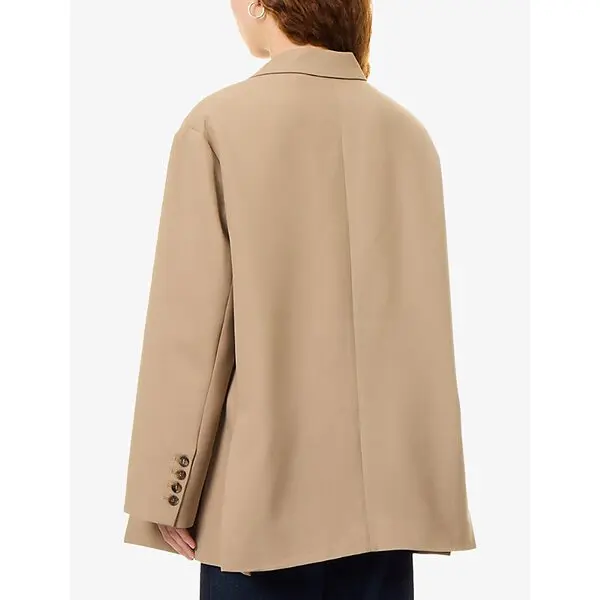 THE FRANKIE SHOP Bea Single-breasted Woven Blazer