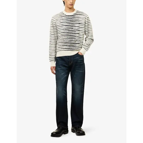 TOM FORD Selvedge Straight-leg Cotton-blend Jeans