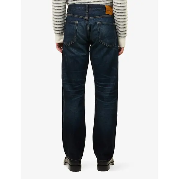 TOM FORD Selvedge Straight-leg Cotton-blend Jeans