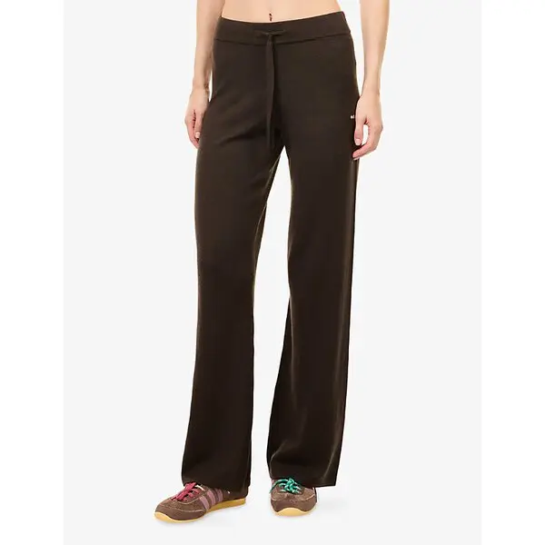 ADANOLA Straight-leg Knitted Trousers