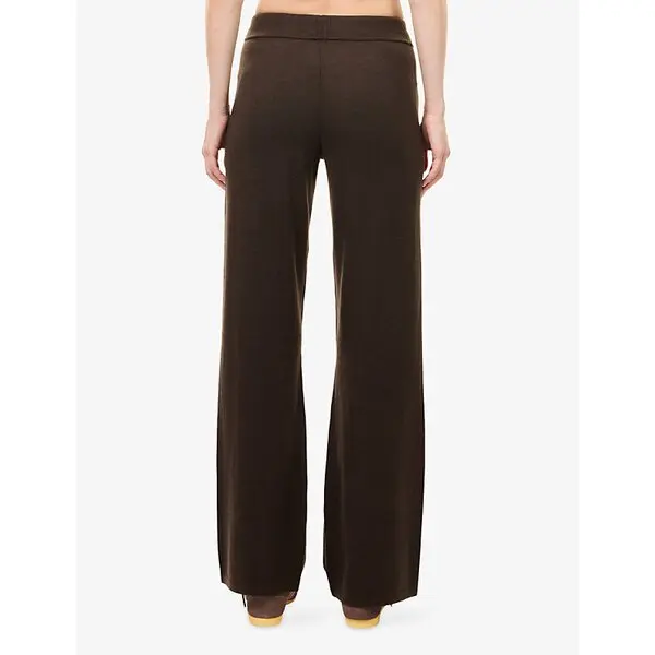 ADANOLA Straight-leg Knitted Trousers