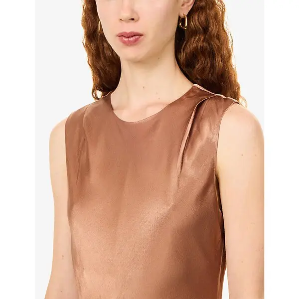 Rails Mira Sleeveless Satin Maxi Dress