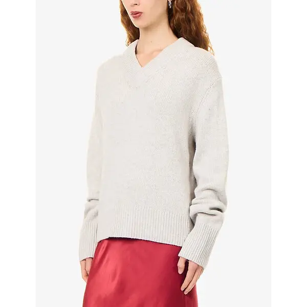 Rails Lidya V-neck Jumper - Heather Grey