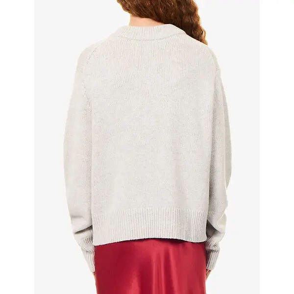 Rails Lidya V-neck Jumper - Heather Grey