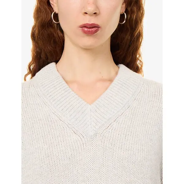 Rails Lidya V-neck Jumper - Heather Grey