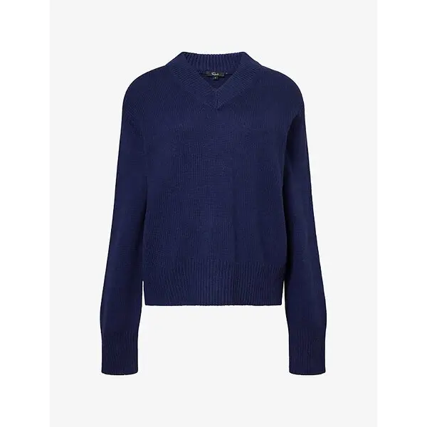 Rails Lidya V-neck Cotton, Wool And Cashmere Jumper