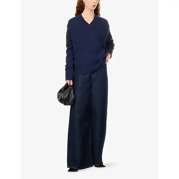 Rails Lidya V-neck Cotton, Wool And Cashmere Jumper