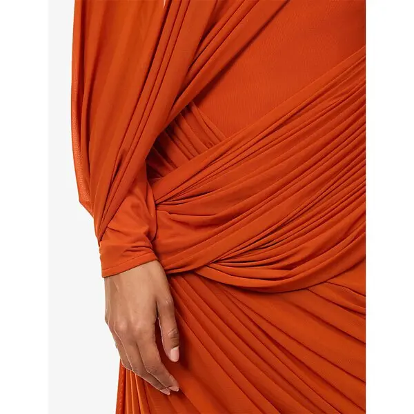 DEME Suzie Draped Stretch-jersey Maxi Dress