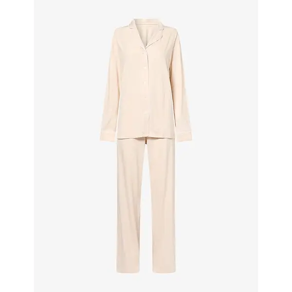 Derek Rose Lara Modal-jersey Pyjama Set - White
