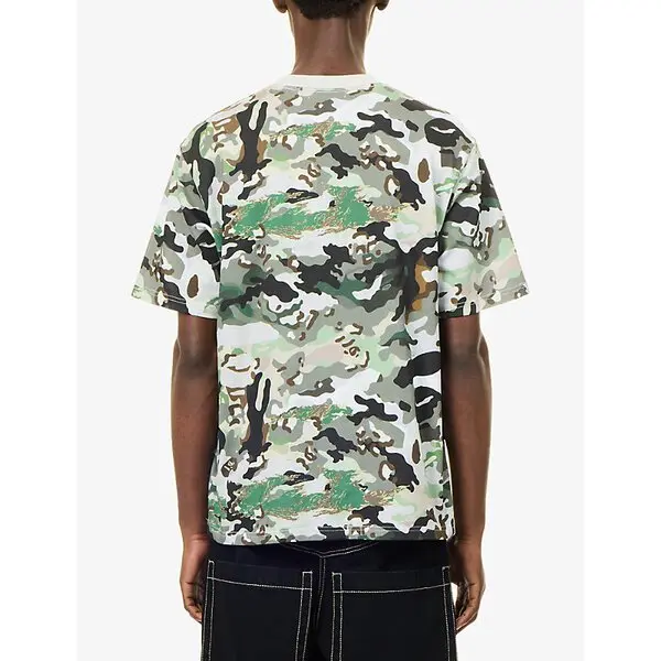 A BATHING APE Hybrid Camo-print Cotton T-shirt