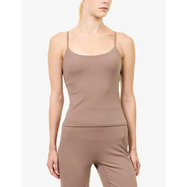 ADANOLA Logo-print Stretch-jersey Tank Top