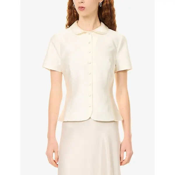 REFORMATION Haleykate Short-sleeve Woven Top