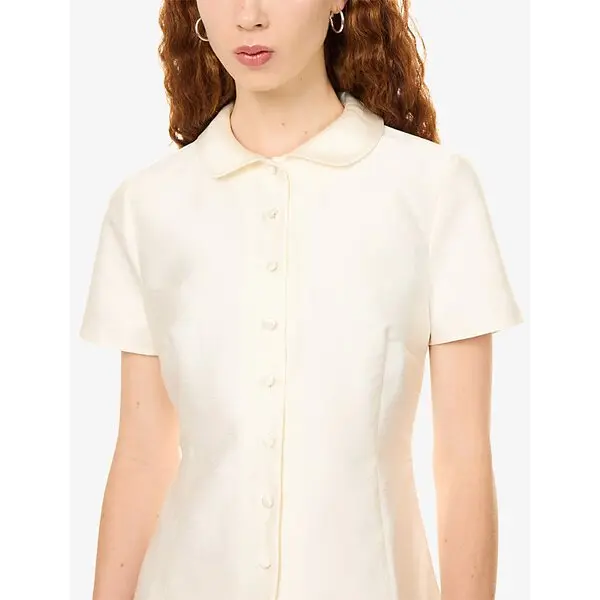REFORMATION Haleykate Short-sleeve Woven Top