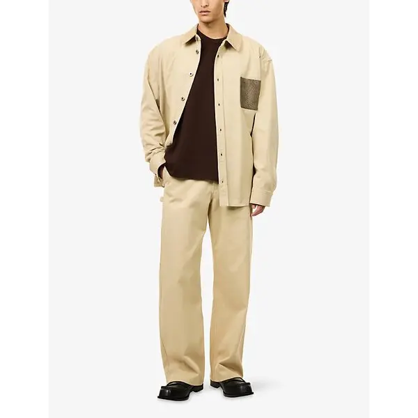 Loewe Suede Patch Cotton Overshirt