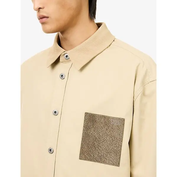 Loewe Suede Patch Cotton Overshirt