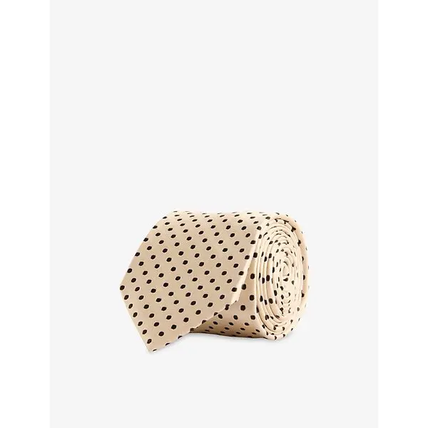 TOM FORD Dot-print Silk Tie