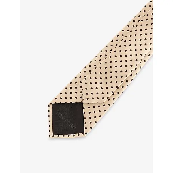 TOM FORD Dot-print Silk Tie