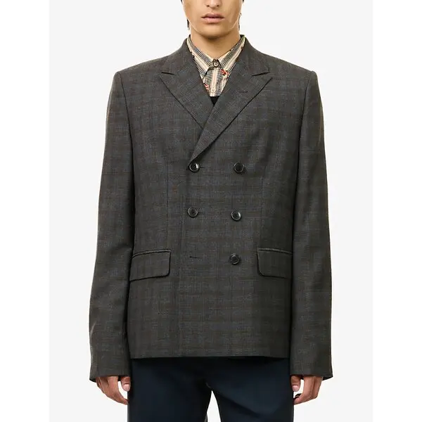 Dries Van Noten Double-breasted Notch-lapel Wool Blazer