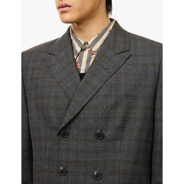 Dries Van Noten Double-breasted Notch-lapel Wool Blazer