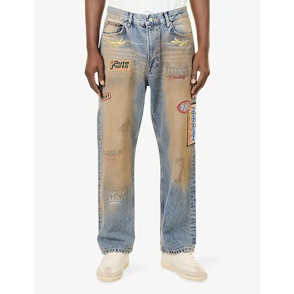 DUKE + DEXTER Dr4 Trackside Washed Denim Jeans