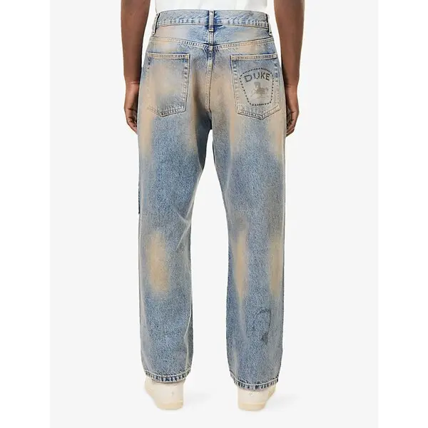 DUKE + DEXTER Dr4 Trackside Washed Denim Jeans
