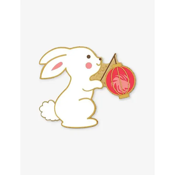 BISCUITEERS Mid-autumn Festival Bunny Small Letterbox Vanilla Iced Biscuit 15g - One-color