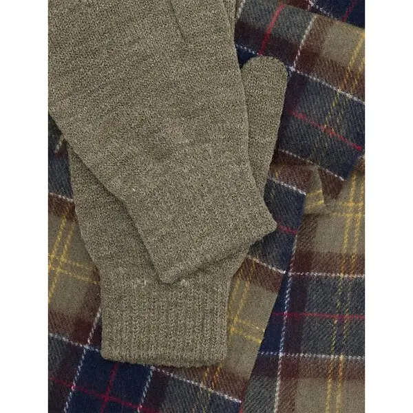 Barbour Tartan Wool Scarf And Gloves Set