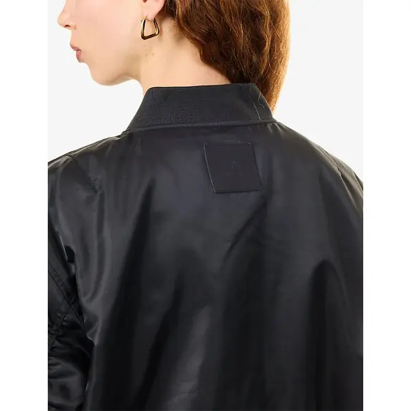 ANINE BING Leon Leather-blend Bomber Jacket