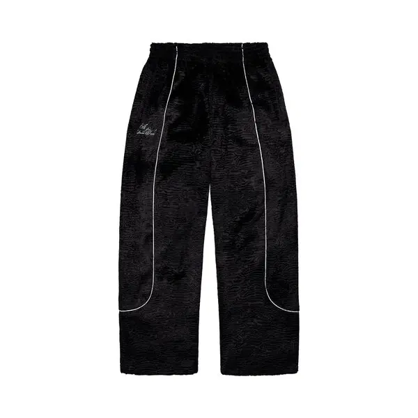 DENIM TEARS Faux Astrakhan Track Pant - Black