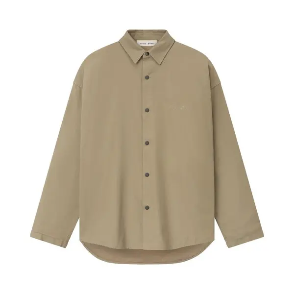 Fear Of God Cotton Canvas Overshirt 'dune - Tan