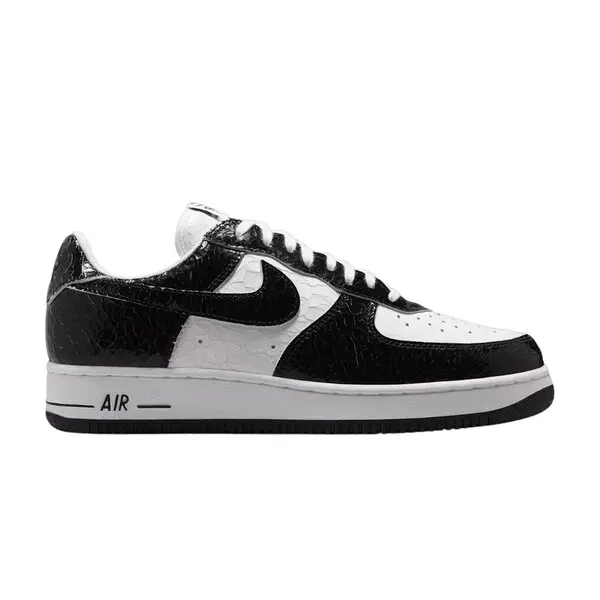 Nike Force 1 '01 Cracked Leather Pack Sneakers - Black