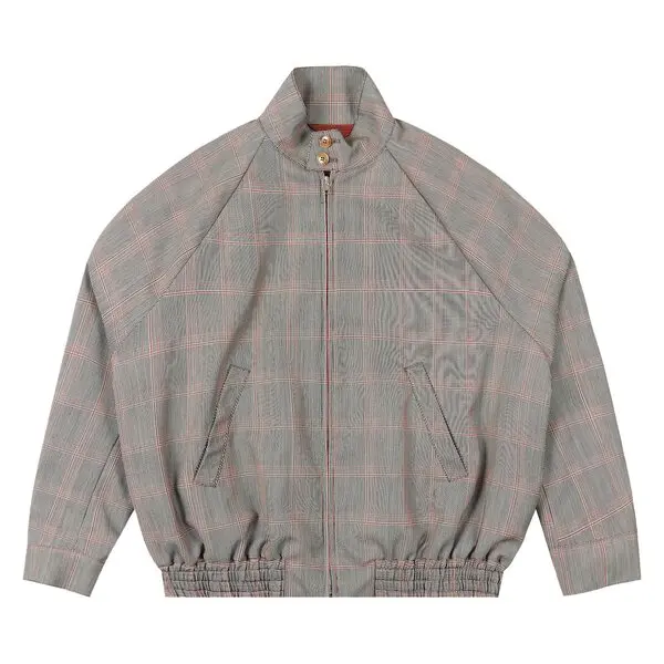 Marni Wool Check Short Blouson - Grey