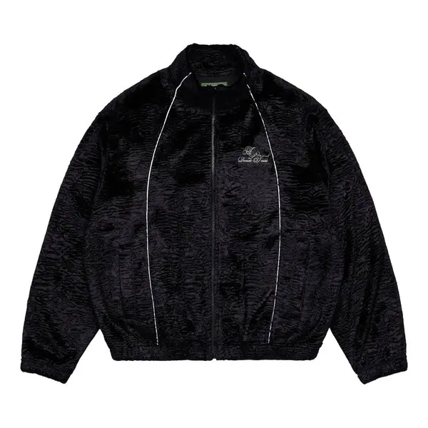 DENIM TEARS Faux Astrakhan Track Jacket