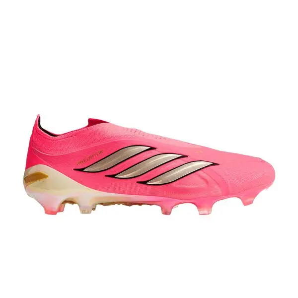 Adidas Predator Elite Laceless Fg 'solar Turbo Thermal Chrome Core Black - Pink